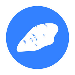 Chicken fillet icon in cartoon style isolated Vector Image