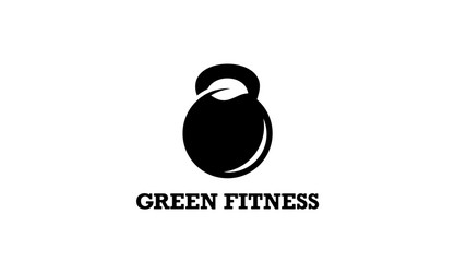 Green man logo design concept Royalty Free Vector Image