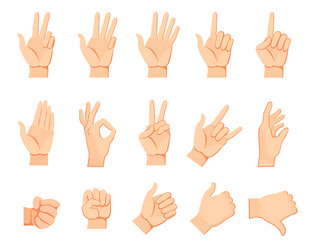 12 traditional mudra hand gestures guide Vector Image