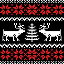 Nordic snowflake pattern Royalty Free Vector Image