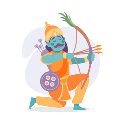Ancient indian hindu shiva god and deity Vector Image