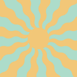 Sun with yellow rays Royalty Free Vector Image