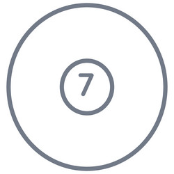 Number one round icon 1 circle sign symbol counter