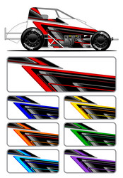 Motorsport racing vintage background colorful Vector Image