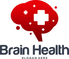Brain health logo designs concept logo Royalty Free Vector