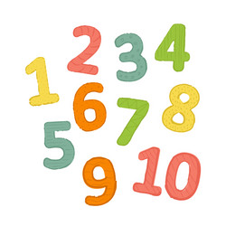 Numbers From 1 to 10 Vector Images (over 160)