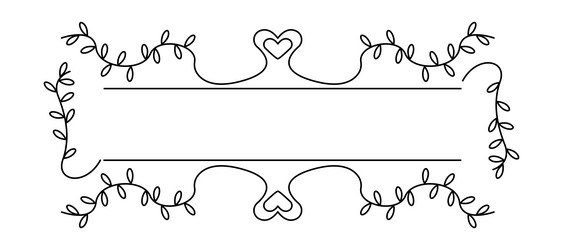 Blank template for text isolated text box Vector Image