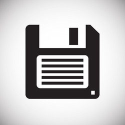 Data storage device icon on white background Vector Image