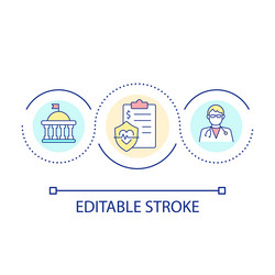 Health insurance form Royalty Free Vector Image