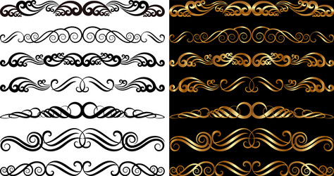 Calligraphy Separators Vector Images (over 1,100)