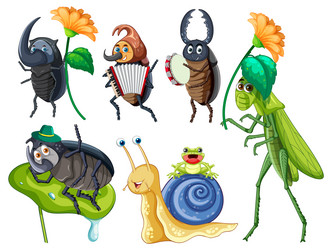 Bugs cartoon Royalty Free Vector Image - VectorStock