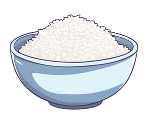 Rice Bowl Cartoon