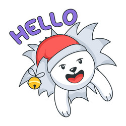 Hello teddy Royalty Free Vector Image - VectorStock