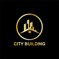 Building business logo Royalty Free Vector Image