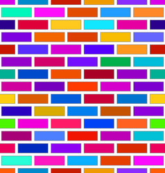 Seamless brick wall background pattern Royalty Free Vector