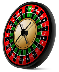 American roulette wheel Royalty Free Vector Image