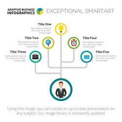 Startup concept slide template Royalty Free Vector Image