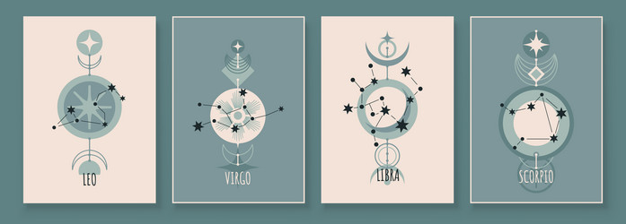 Leo zodiac sign concept art for your project Vector Image