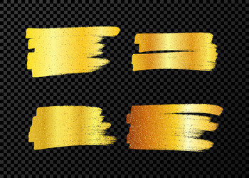 Scribble with a gold glitter marker Royalty Free Vector