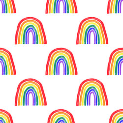 Abstract rainbow geometric seamless pattern Vector Image