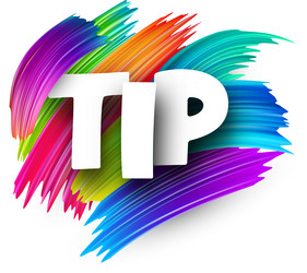 Information paper word sign with colorful Vector Image