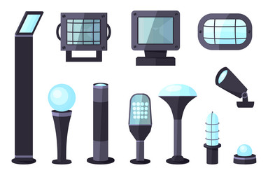 Outdoor Light Fixture Icon Vector Images (42)