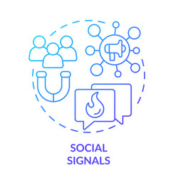 Economic and social factors concept icon Vector Image