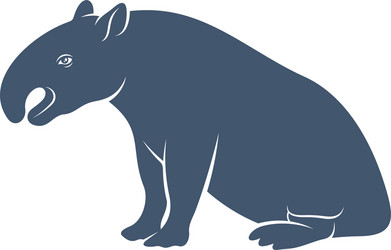 Tapir design creative logo Royalty Free Vector Image