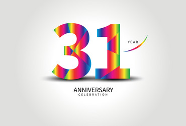 31 Years Anniversary Vector Images (over 460)