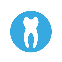 Tooth circle icon Royalty Free Vector Image - VectorStock