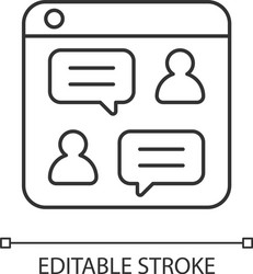 Online Group Discussion Vector Images (over 7,800)