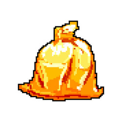 Dustbin trash bag game pixel art Royalty Free Vector Image