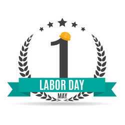 Labor day 1 may poster Royalty Free Vector Image