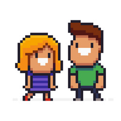 Pixel Art Couple Vector Images (over 320)