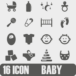 Baby icon set Royalty Free Vector Image - VectorStock