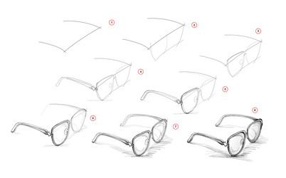 Page shows how to learn draw from life sketch Vector Image