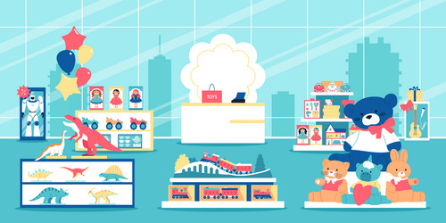 Sketch toys template Royalty Free Vector Image