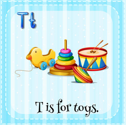 Tracing alphabet lowercase small letter t Vector Image