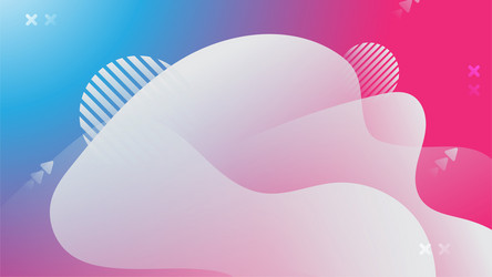 Dynamic gradient with colorful shape abstract Vector Image