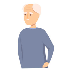 Deaf young boy icon cartoon mute person Royalty Free Vector