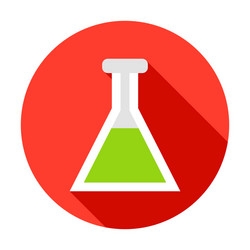 Chemistry flask icon Royalty Free Vector Image