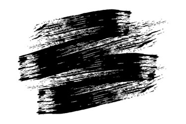 Brush stroke ink paint grunge design element Vector Image