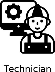 Technician Royalty Free Vector Image - VectorStock