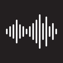 Eps10 speaker logo with sound waves Royalty Free Vector