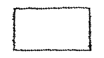 Doodle frames rectangle hand drawn borders Vector Image