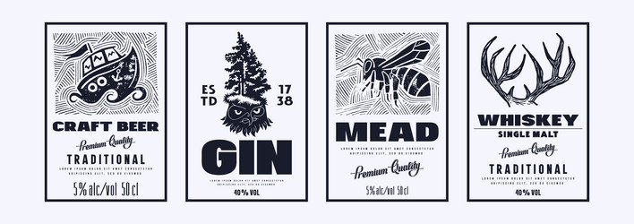 Gin Label Template Vector Images (over 590)
