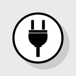 Socket sign black icon Royalty Free Vector Image