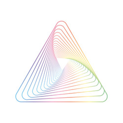 Triangle mobius strip mobius band mobius loop Vector Image