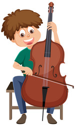 Cartoon Cello Boy Vector Images (91)