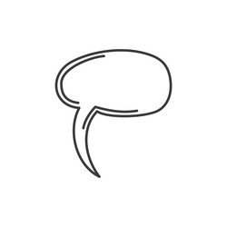 One line dialog talk messages continuous Vector Image